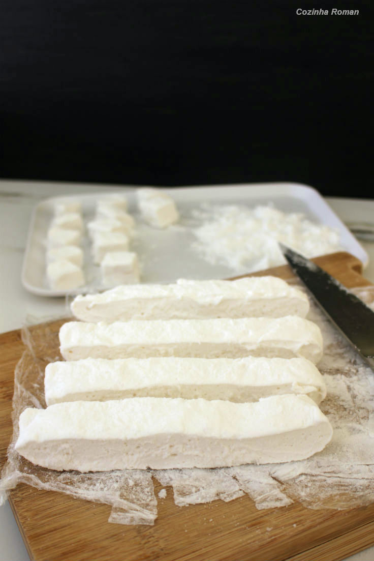 Marshmallow caseiro e fizemos alguns testes - Cozinha Roman